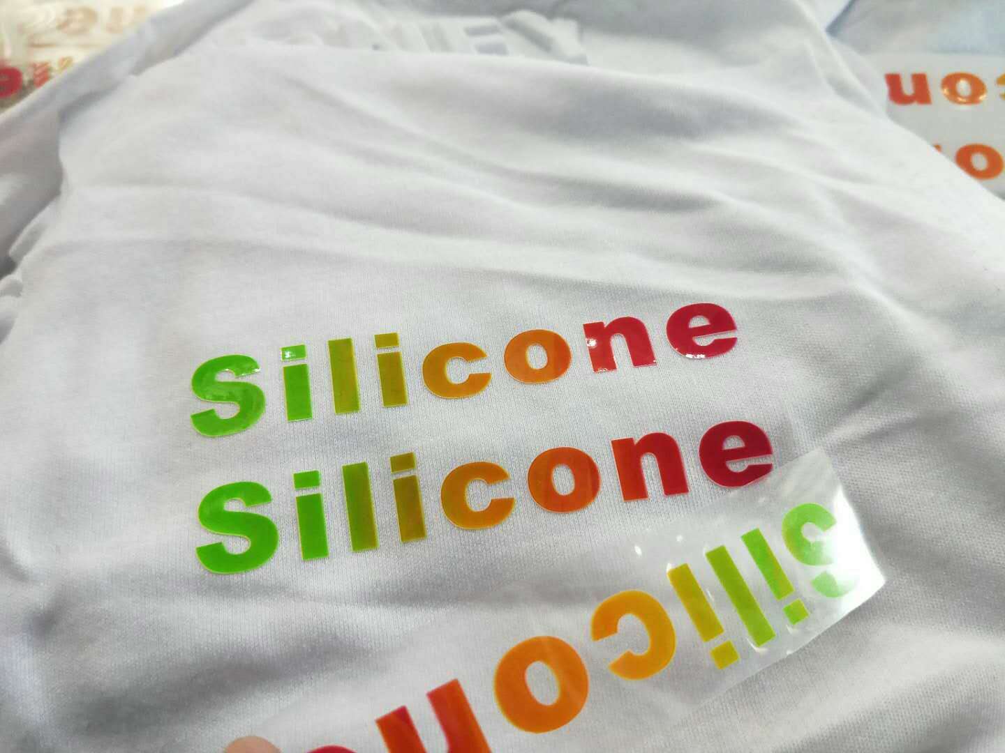 Silicone Transfer Logo Making by Hot Melt Powder - Silicone Ink