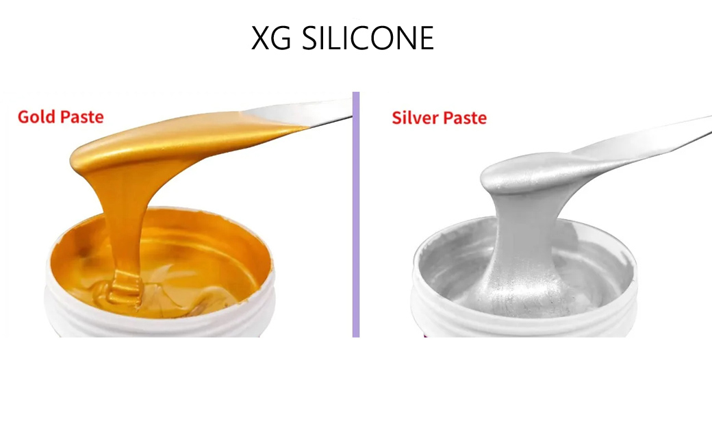 Water based Three-dimensional gold paste - Silicone Ink